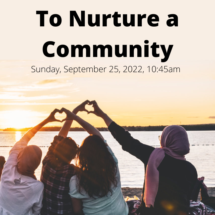 To Nurture a Community - Tree of Life Unitarian Universalist Congregation